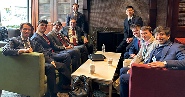 Student investment group presents at New York financial conference ...
