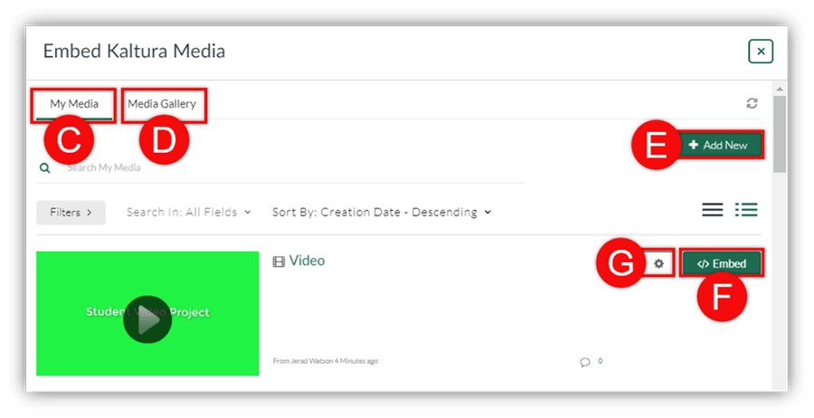 Embed/Publish Media in Canvas - eLearning | UAB