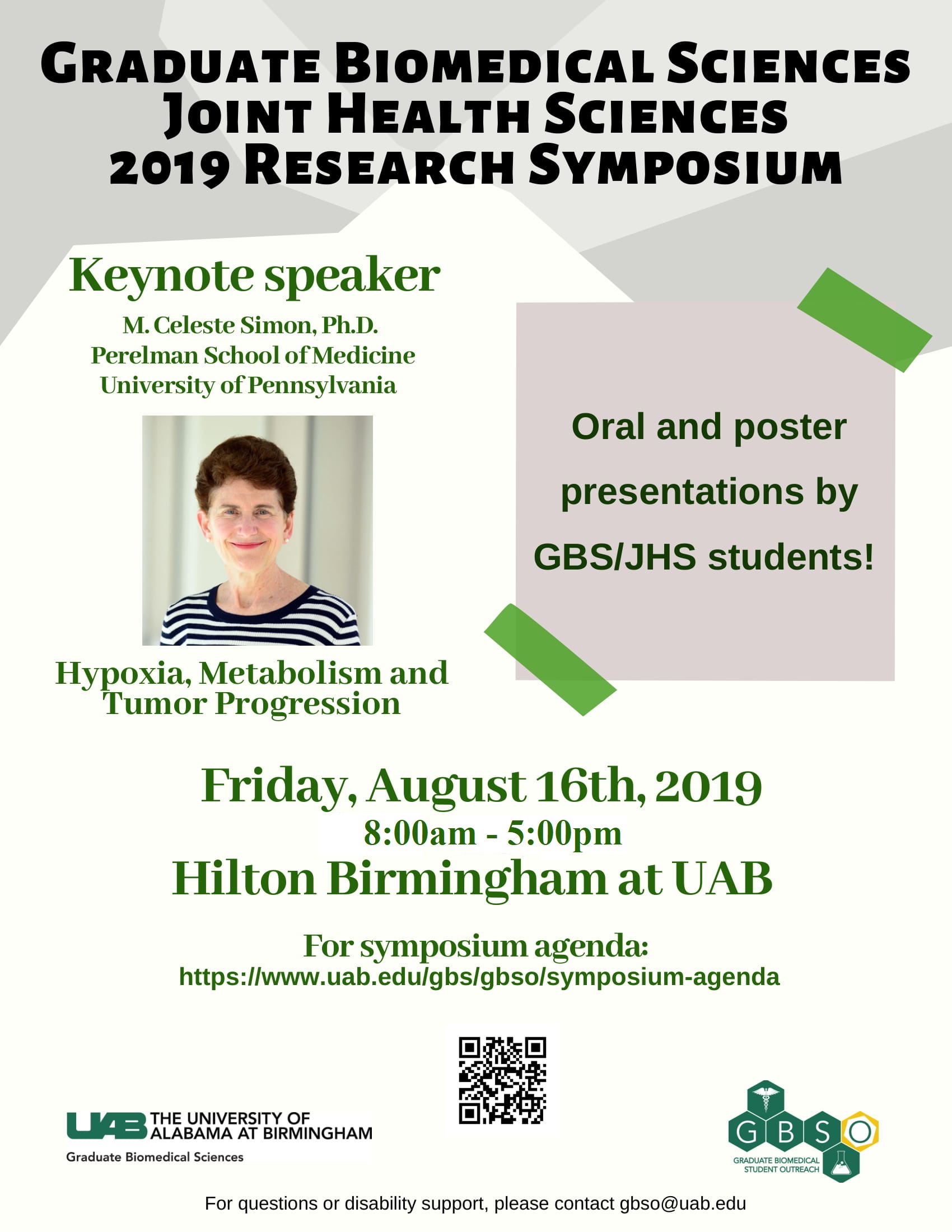 2019 Symposium - Graduate Biomedical Student Outreach | UAB