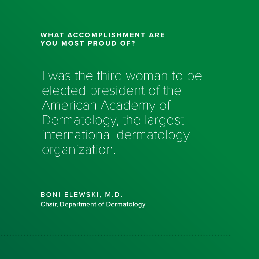 Women in Medicine month, Part 2: Q&A with Elewski and Elie - Heersink ...