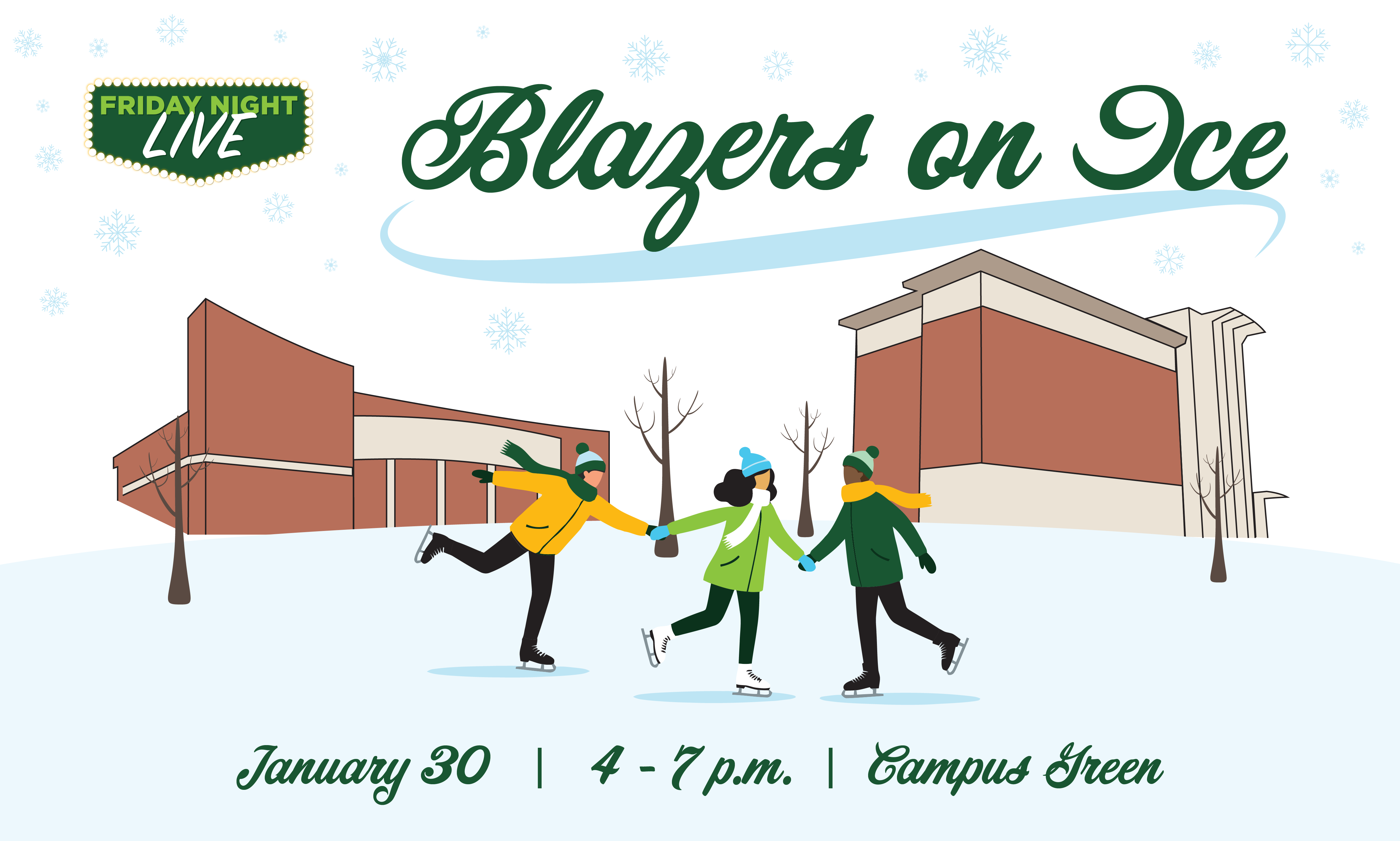 The Campus Green will transform for Blazers on Ice, Jan. 30 | Student ...