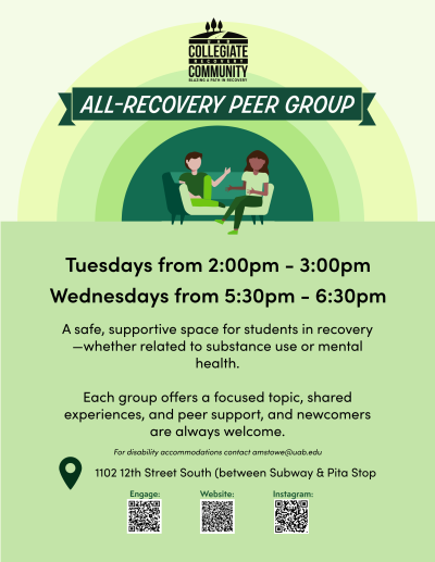 Collegiate Recovery Community-new | Student Counseling Services