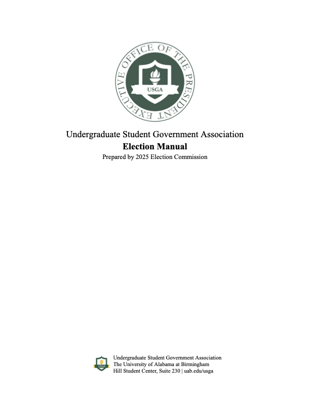 Election Manual - Undergraduate Student Government Association