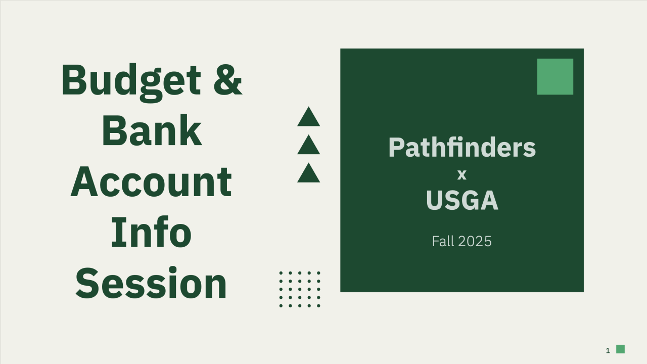 Budgeting Information - Undergraduate Student Government Association